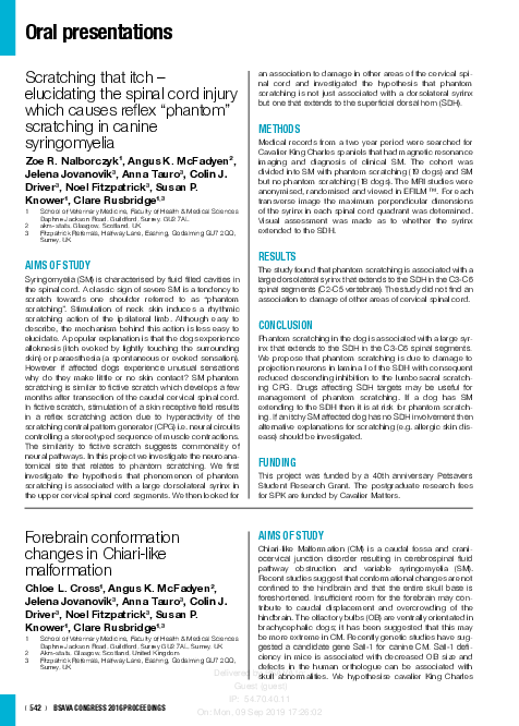 (PDF) Scratching that itch – elucidating the spinal cord injury which ...
