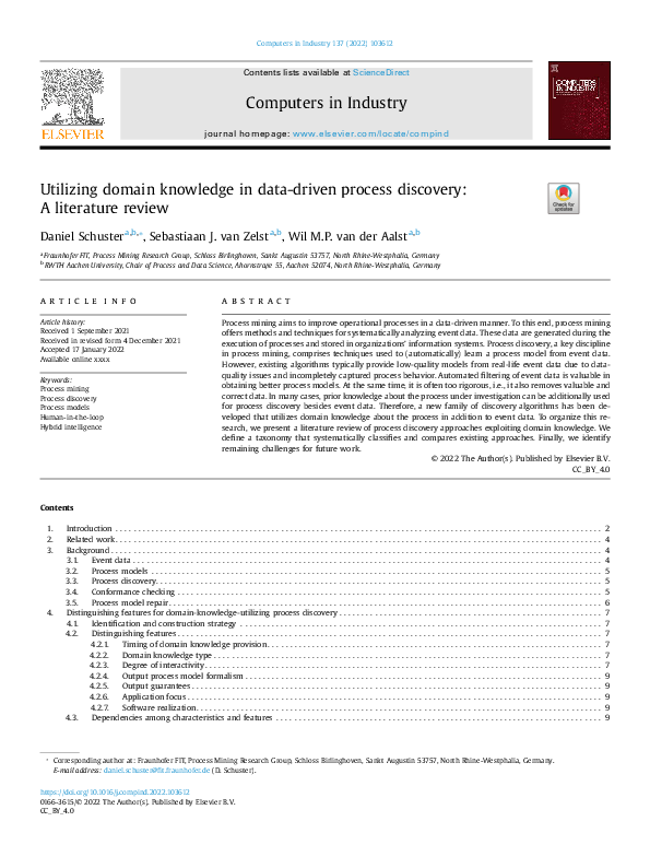 Pdf Utilizing Domain Knowledge In Data Driven Process Discovery A