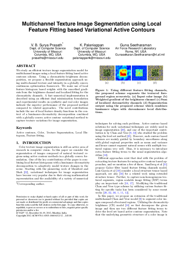 (PDF) Efficient Multichannel Texture Segmentation