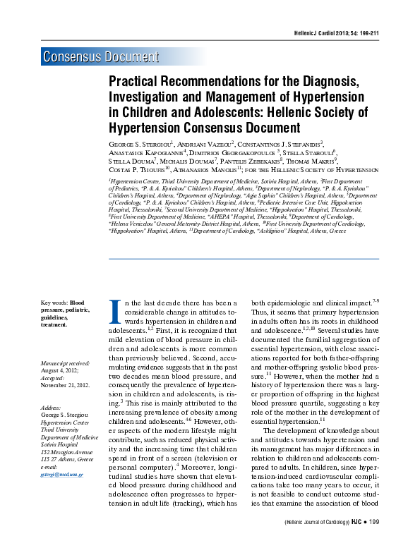 (PDF) Practical recommendations for the diagnosis, investigation and ...