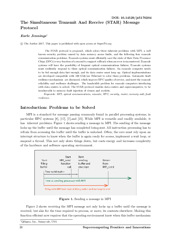 (PDF) The Simultaneous Transmit And Receive (STAR) Message Protocol