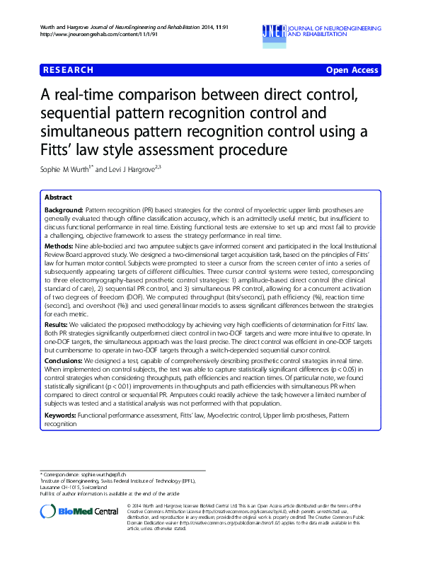 Pdf A Real Time Comparison Between Direct Control Sequential Pattern 5618