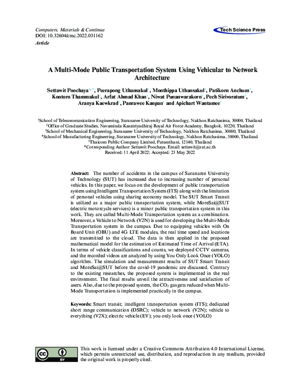 (PDF) A Multi-Mode Public Transportation System Using Vehicular to ...