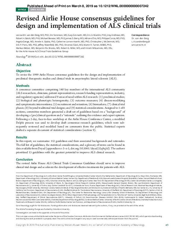 (PDF) Revised Airlie House consensus guidelines for design and ...