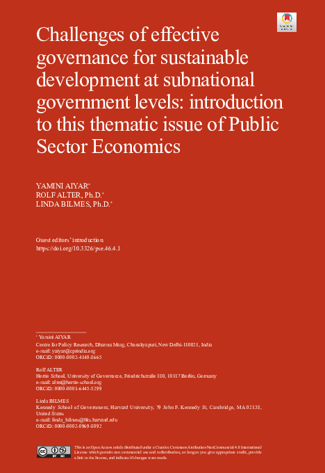 (PDF) Challenges of effective governance for sustainable development at ...