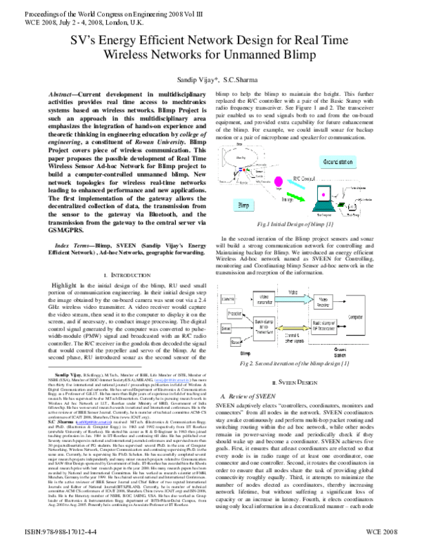 (PDF) SV s Energy Efficient Network Design for Real Time Wireless ...