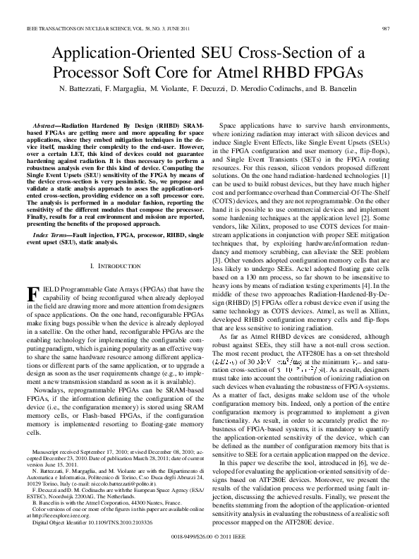 (PDF) Application-Oriented SEU Cross-Section of a Processor Soft Core ...
