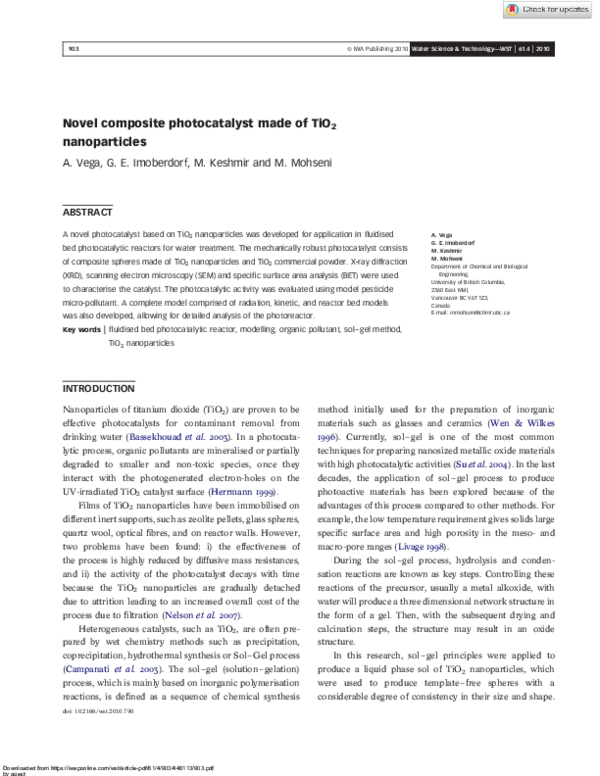 (PDF) Novel composite photocatalyst made of TiO 2 nanoparticles