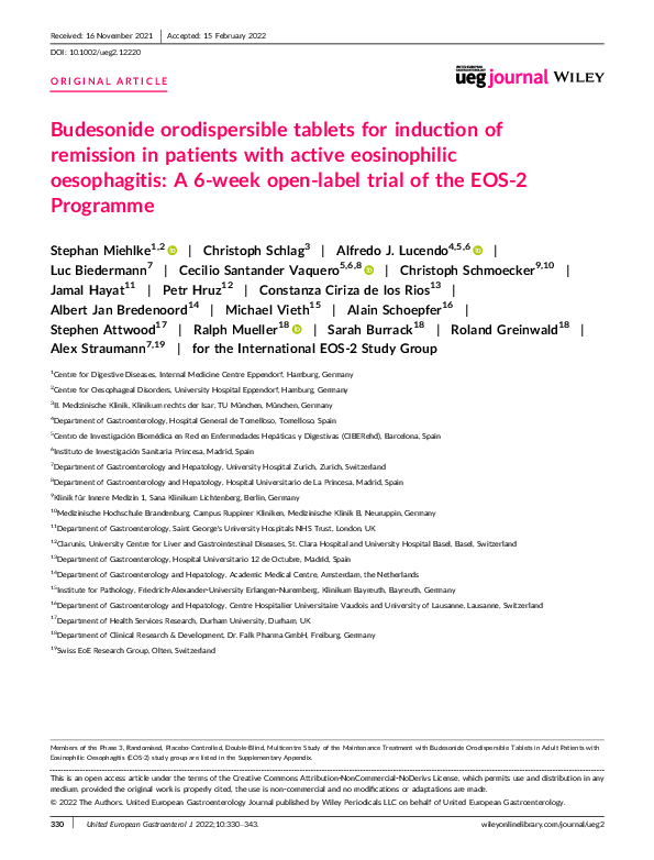 (PDF) Budesonide orodispersible tablets for induction of remission in ...