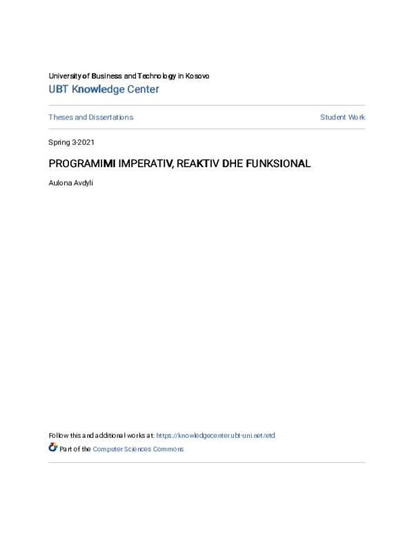 (PDF) Programimi Imperativ, Reaktiv Dhe Funksional