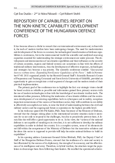 (PDF) Repository of capabilities: Report on the non-kinetic capability ...