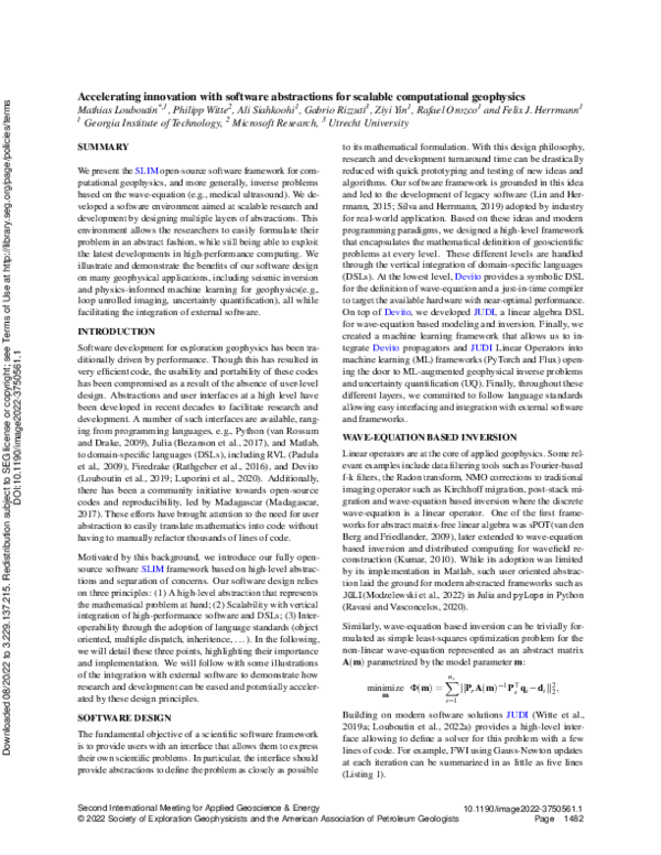 (PDF) Accelerating innovation with software abstractions for scalable ...