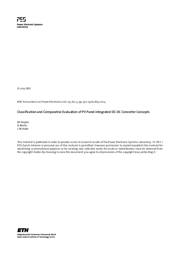 (PDF) Classification and Comparative Evaluation of PV Panel-Integrated ...