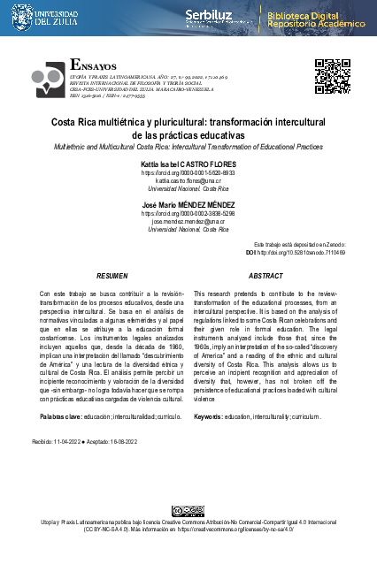 (PDF) Costa Rica multiétnica y pluricultural: transformación ...