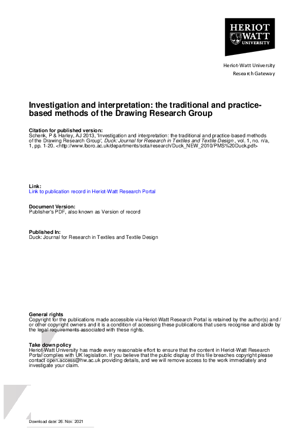 (PDF) Investigation and interpretation: the traditional and practice ...