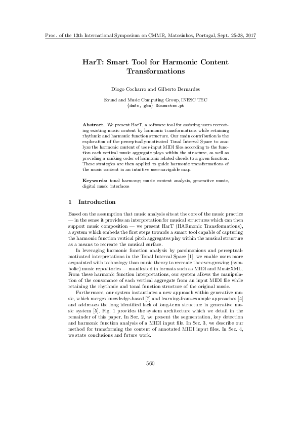 (PDF) HarT : Smart Tool for Harmonic Content Transformations