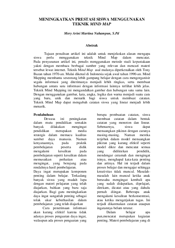 (PDF) Artikel mind map