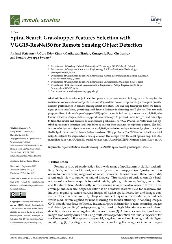(PDF) Spiral Search Grasshopper Features Selection with VGG19-ResNet50 ...