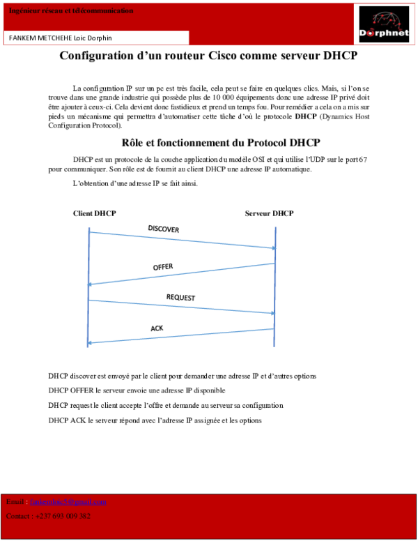 (PDF) Ingénieur réseau et télécommunication