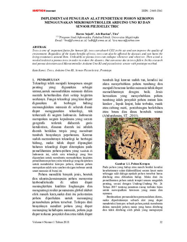 (PDF) Implementasi Pengujian Alat Pendeteksi Pohon Keropos Menggunakan ...