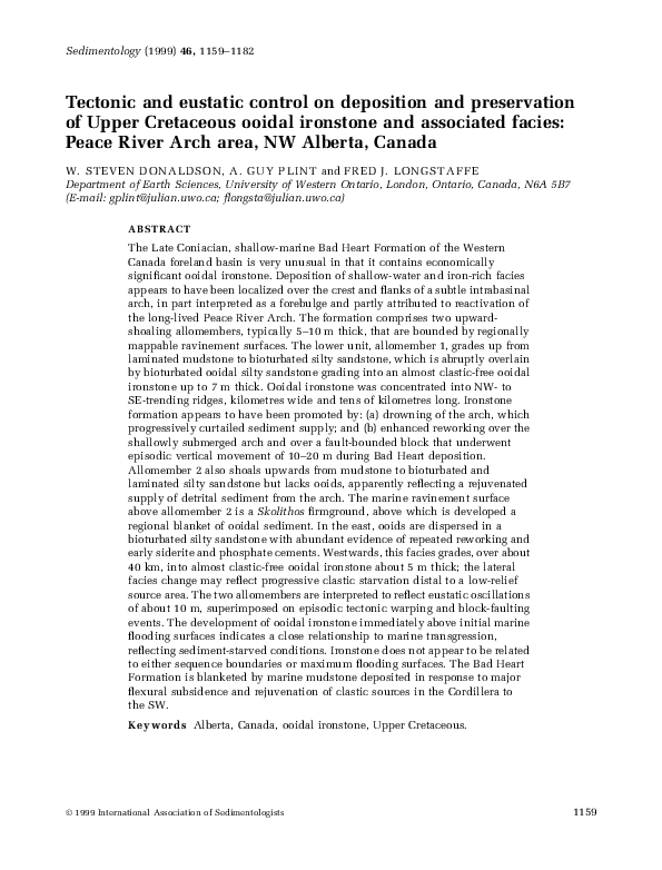 (PDF) Tectonic and eustatic control on deposition and preservation of ...