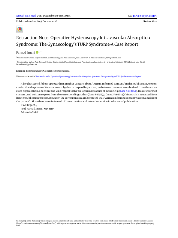 (PDF) Retraction Note: Operative Hysteroscopy Intravascular Absorption ...