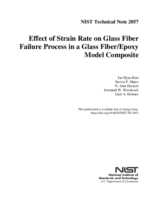 (PDF) Effect of strain rate on glass fiber failure process in a glass ...