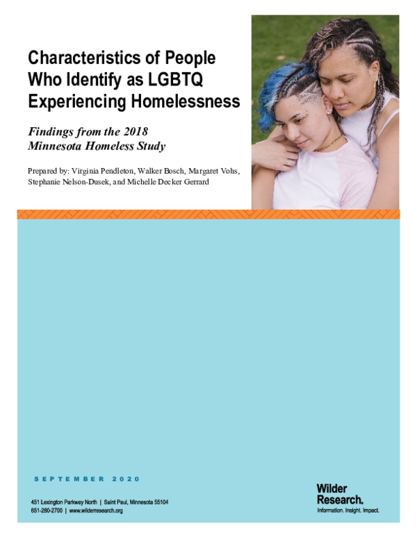 (PDF) Characteristics of People Who Identify as LGBTQ Experiencing ...