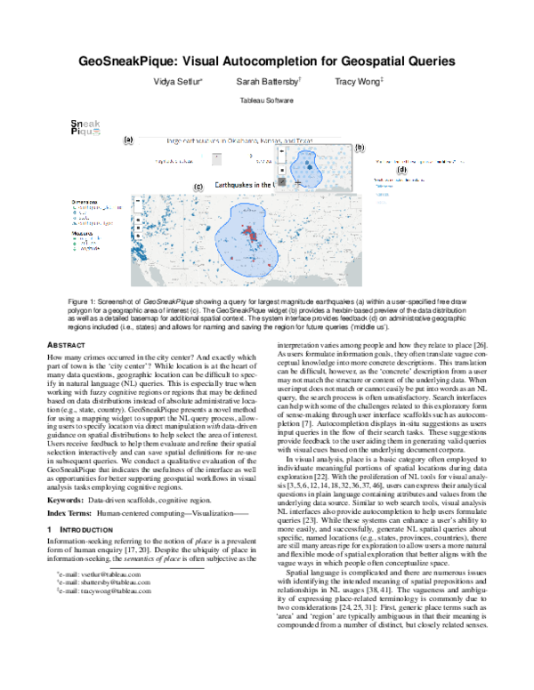 (PDF) GeoSneakPique: Visual Autocompletion for Geospatial Queries