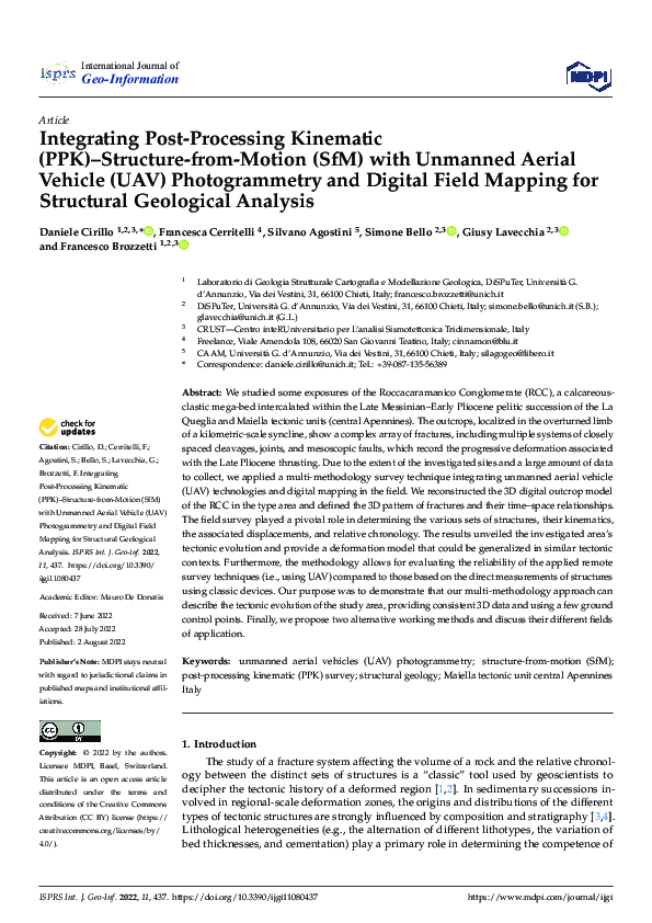 (PDF) Integrating Post-Processing Kinematic (PPK)-Structure-from-Motion (SfM) with Unmanned ...