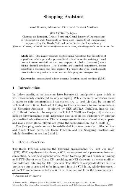 (PDF) Shopping Assistant