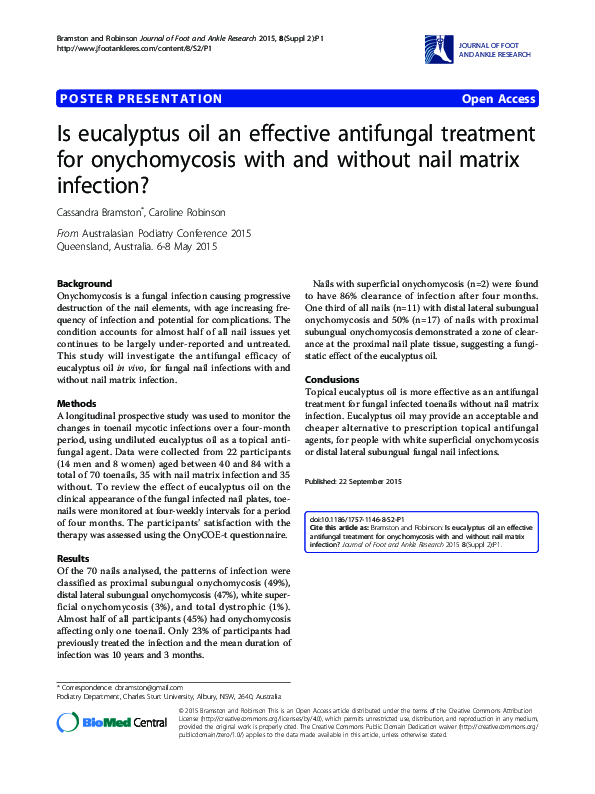 (PDF) Is eucalyptus oil an effective antifungal treatment for ...