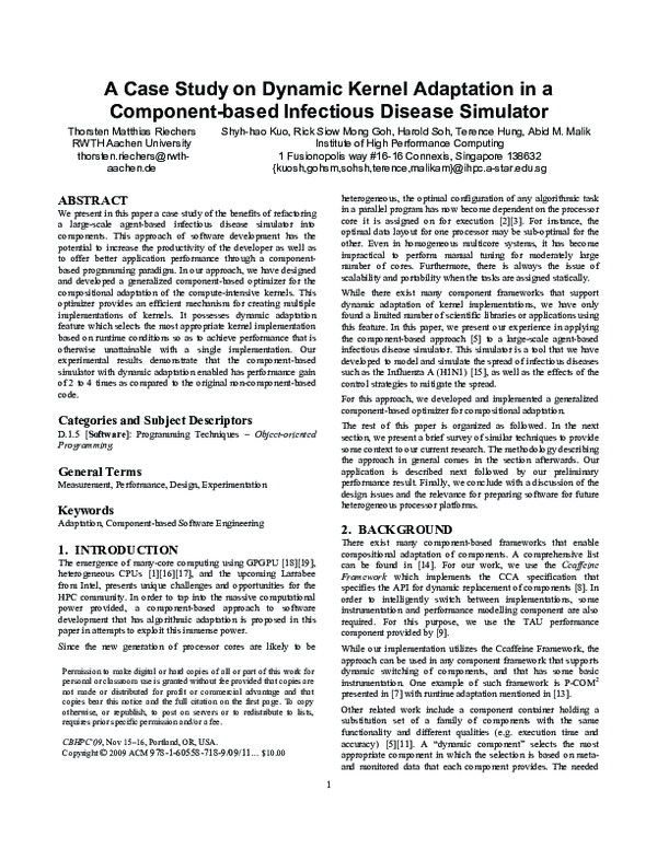 (PDF) A case study on dynamic kernel adaptation in a component-based infectious disease ...