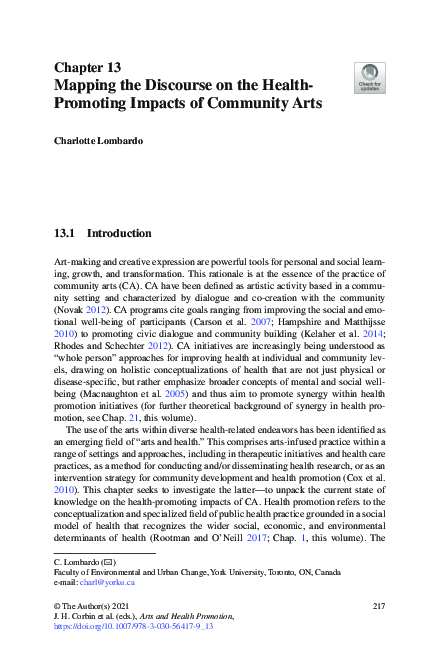 (PDF) Mapping the discourse on the health-promoting impacts of ...