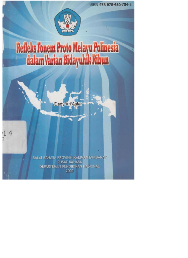 (PDF) Reflek fonem proto Melayu Polinesia dalam varian bidayuhik ribun