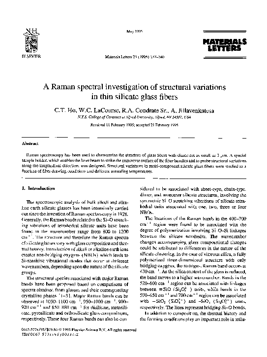 (PDF) A Raman spectral investigation of structural variations in thin ...