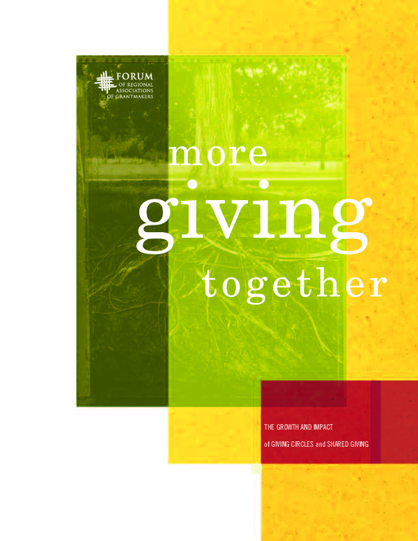 (PDF) More giving together: The Growth and impact of giving circles and ...