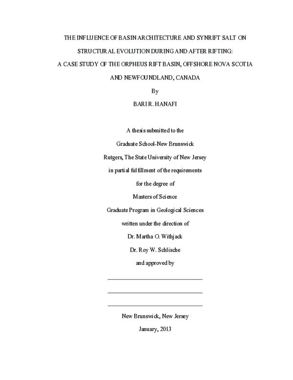 (PDF) The influence of basin architecture and synrift salt on ...