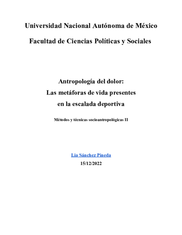 (DOC) Antropologia del dolor: Las metáforas de vida presentes en la ...