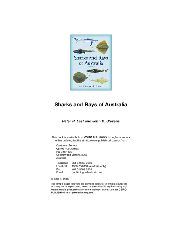 (PDF) Sharks and Rays of Australia