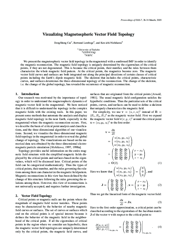Visualizing Magnetospheric Vector Field Topology