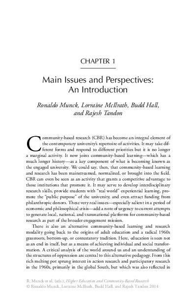 (PDF) Main Issues and Perspectives: An Introduction