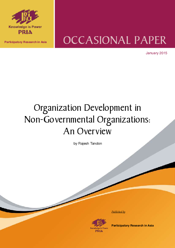 (PDF) Organization Development in Non-Governmental Organizations: An ...