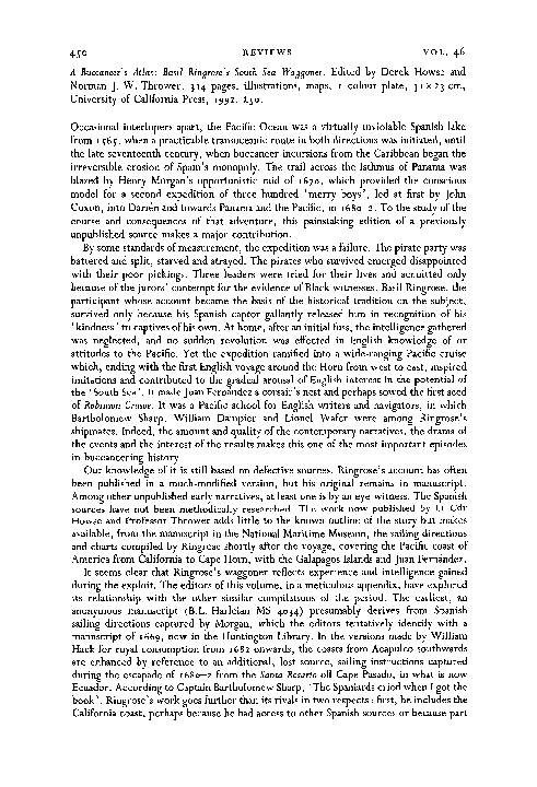 (PDF) A Buccaneer's Atlas: Basil Ringrose's South Sea Waggoner, a Sea ...