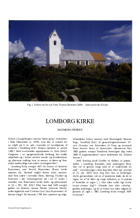 (PDF) Lomborg Kirke | Thomas Bertelsen - Academia.edu