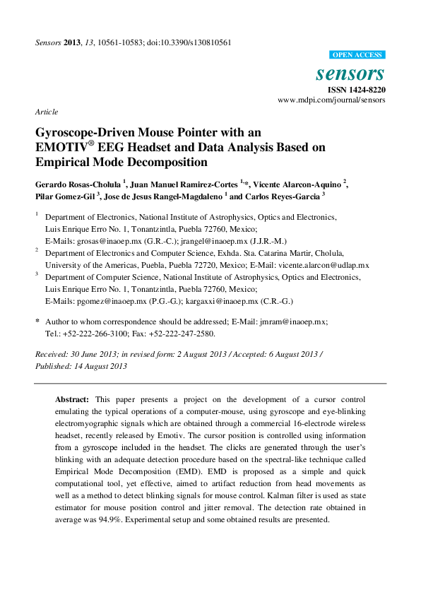 (PDF) Gyroscope-Driven Mouse Pointer with an EMOTIV® EEG Headset and Data Analysis Based on ...