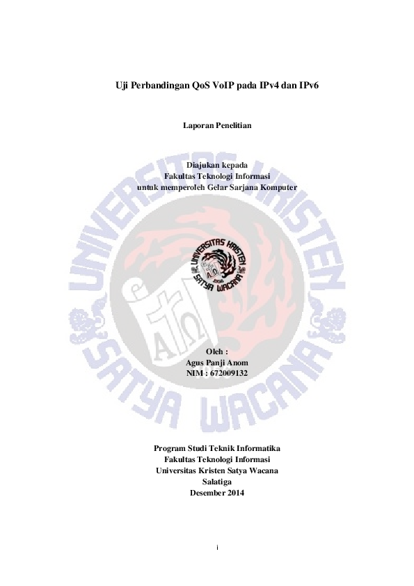 (PDF) Uji Perbandingan QoS VoIP pada IPv4 dan IPv6 | Panji Anom - Academia.edu