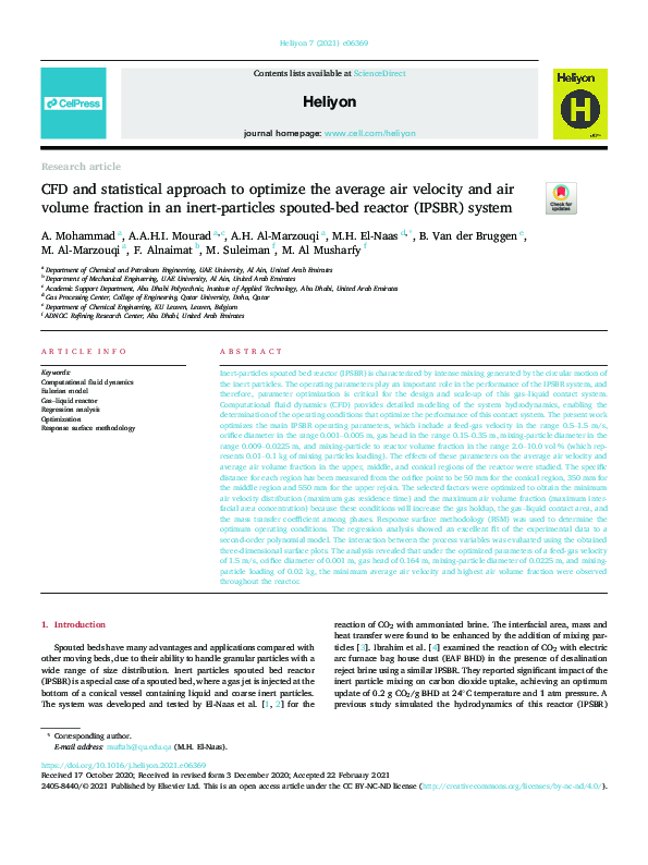 (PDF) CFD and statistical approach to optimize the average air velocity and air volume fraction ...