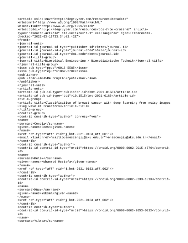 Classification of breast cancer with deep learning from noisy images ...