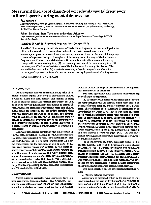 (PDF) Measuring the rate of change of voice fundamental frequency in fluent speech during mental ...